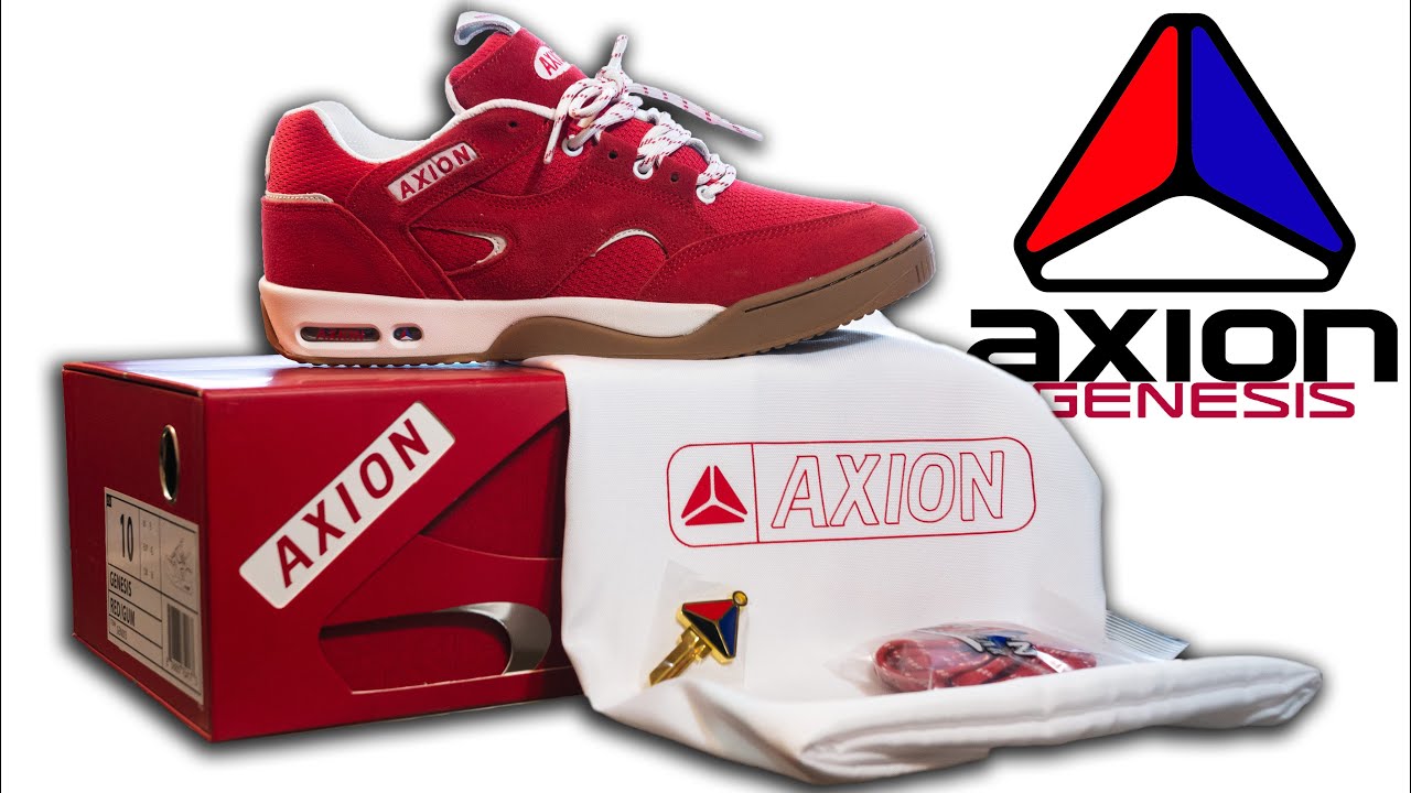 UNBOXING RED AXION GENESIS SKATE SHOES AND OG VANS! - YouTube