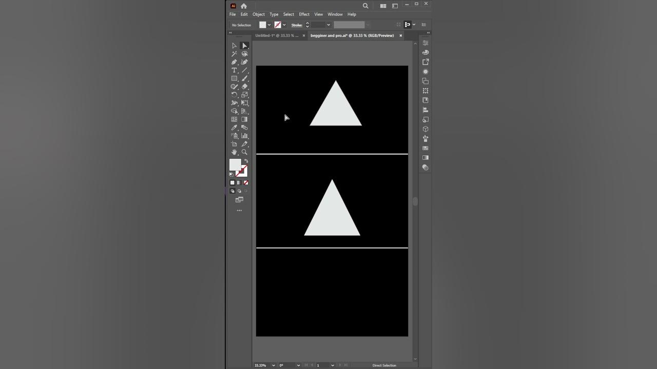 3 Ways to Make Triangle Shapes in Adobe Illustrator #trending # ...