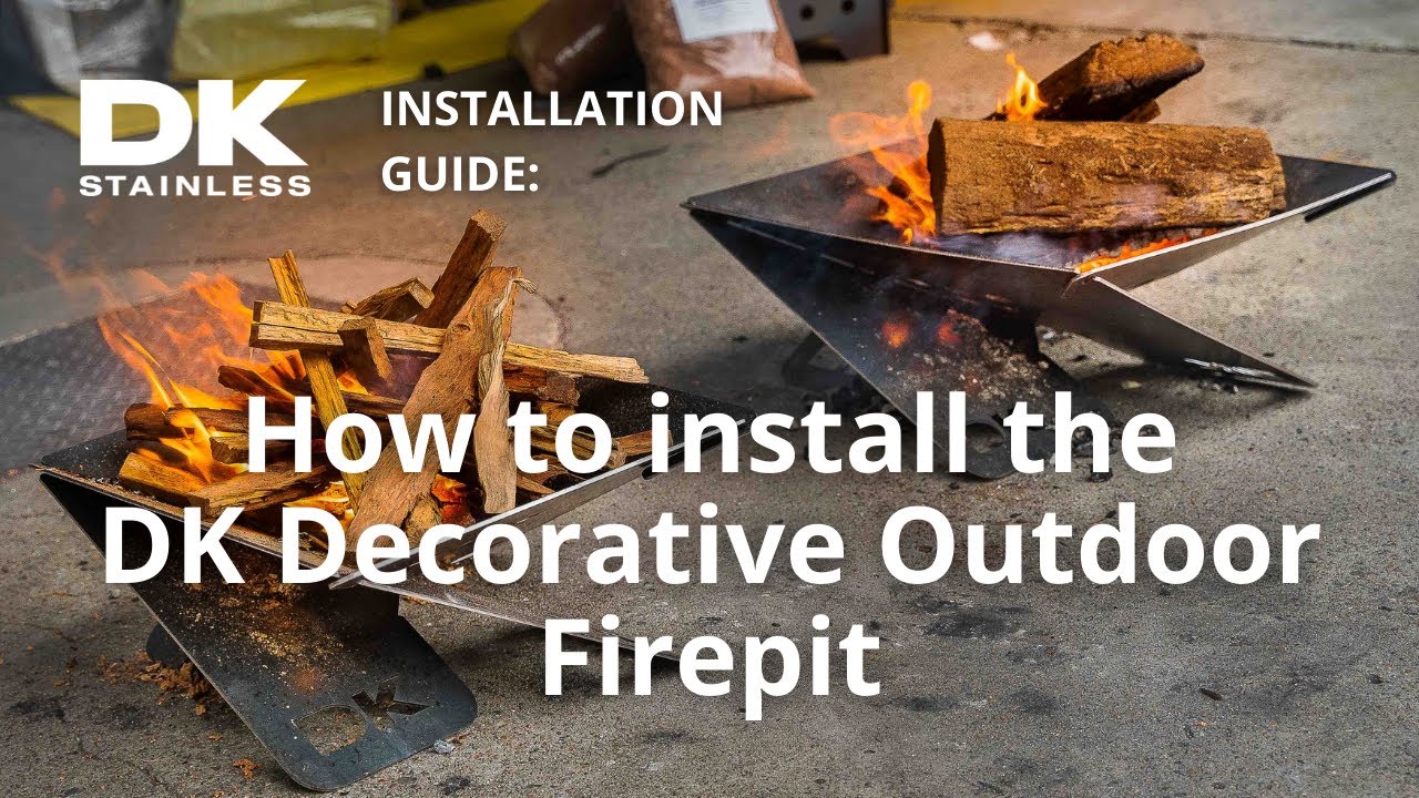 How to Install the DK Decorative Outdoor Firepit - YouTube