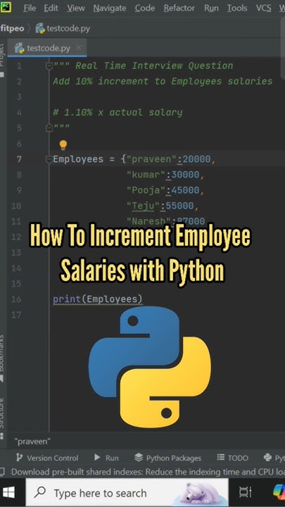 Dictionary Values Increment In Python Python Most Asked Interview Questions Pythonintelugu