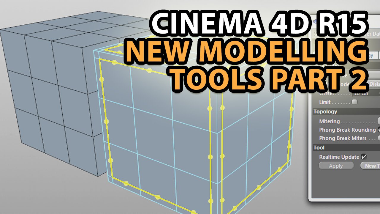 Cinema 4D Tutorial: Awesome Modelling Tools Part 2 - YouTube