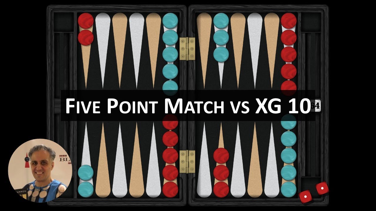 Five Point Backgammon Match vs XG 10 - YouTube