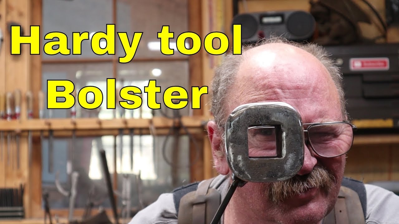 Forging a hardy tool bolster from extra heavy tubing - YouTube