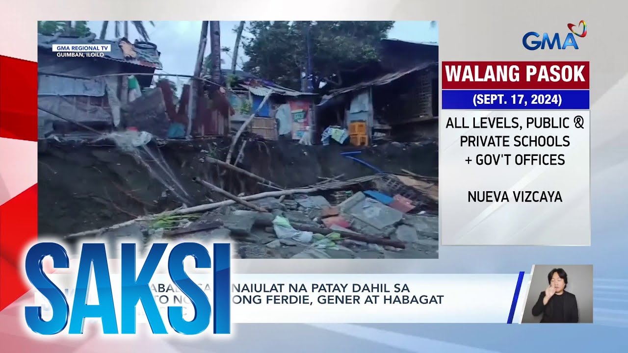 'Di bababa sa 6, naiulat na patay dahil sa epekto ng Bagyong Ferdie ...