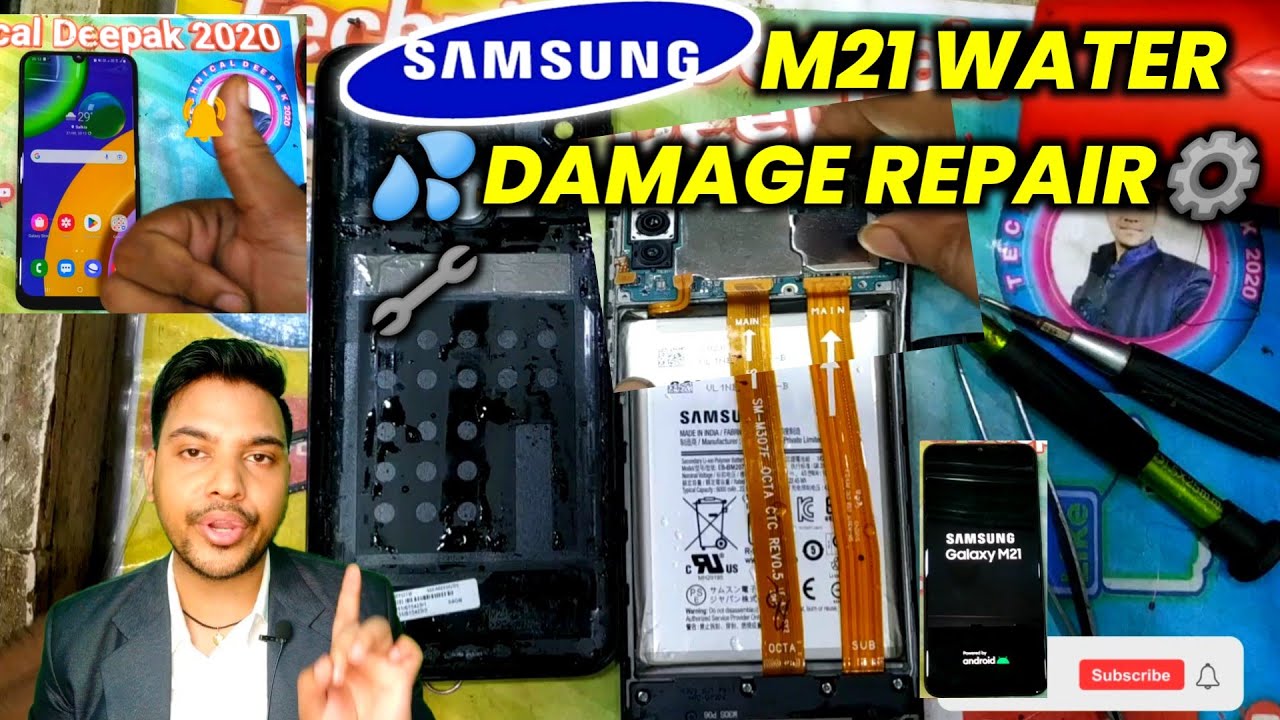Samsung M21 Water 💦 damage repair - YouTube