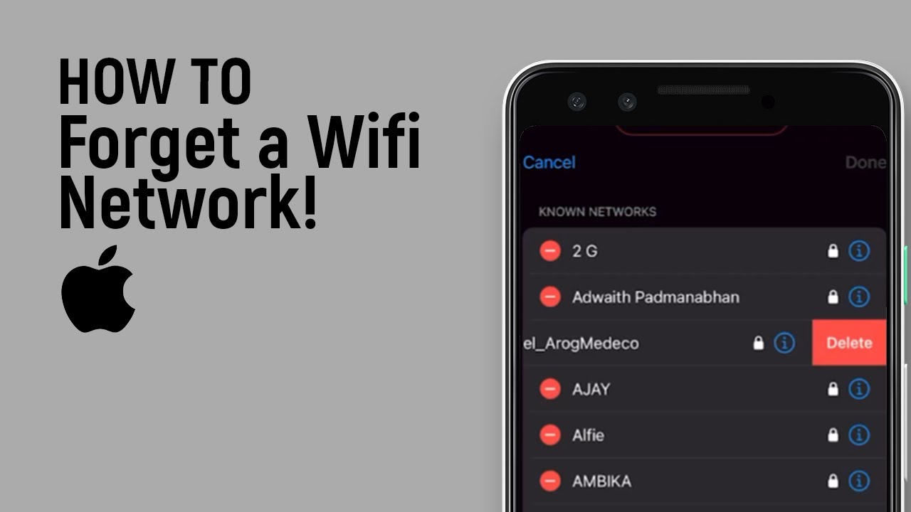 How to Forget a Wifi Network on Iphone or Ios [easy] - YouTube