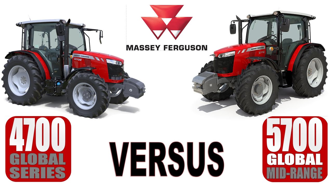 Massey Ferguson 4710 Global vs 5710 Global Series Tractor (100 Engine ...