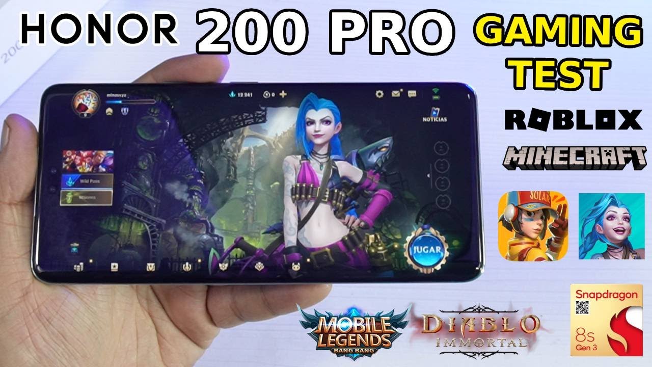 HONOR 200 PRO: Gaming Test | Wild Rift, Mobile Legends, Diablo Immortal ...