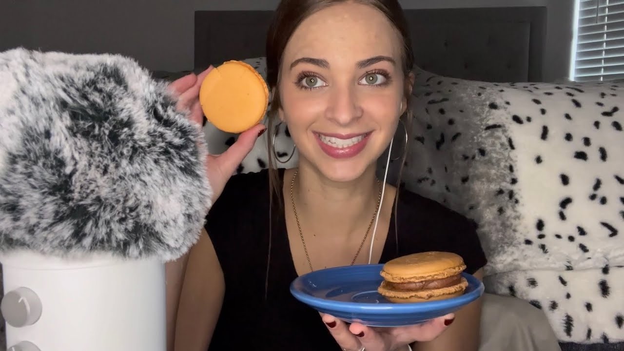 ASMR| Self Confidence Chat while trying GIANT Macaroons 😋 - YouTube