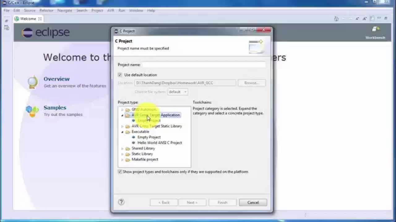 Học AVR - Phụ lục 1: Cài đặt WinAVR và Eclipse CDT để lập trình vđk 8-bit AVR - YouTube