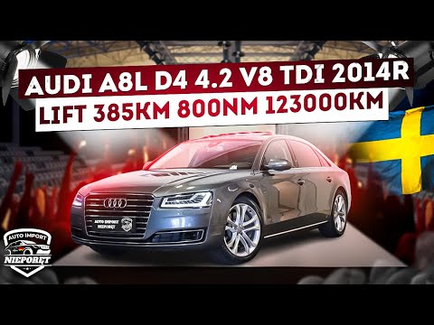 AUDI A8L D4 LIFT ️ MOCARNE V8 4.2 TDI 385KM ️ LONG ️ 123000km ️ 2014 ️ Import Szwecja 🇸🇪 - YouTube