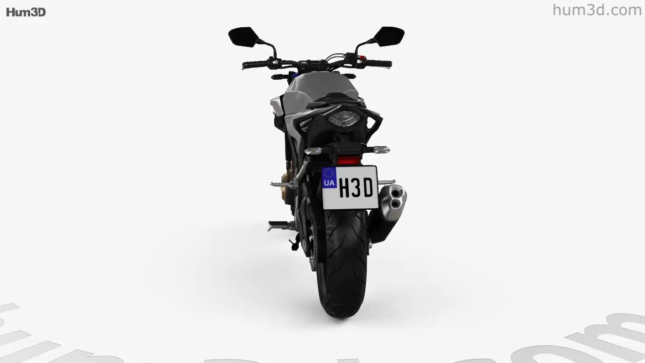 Honda CB500F 2019 3D model by 3DModels.org - YouTube