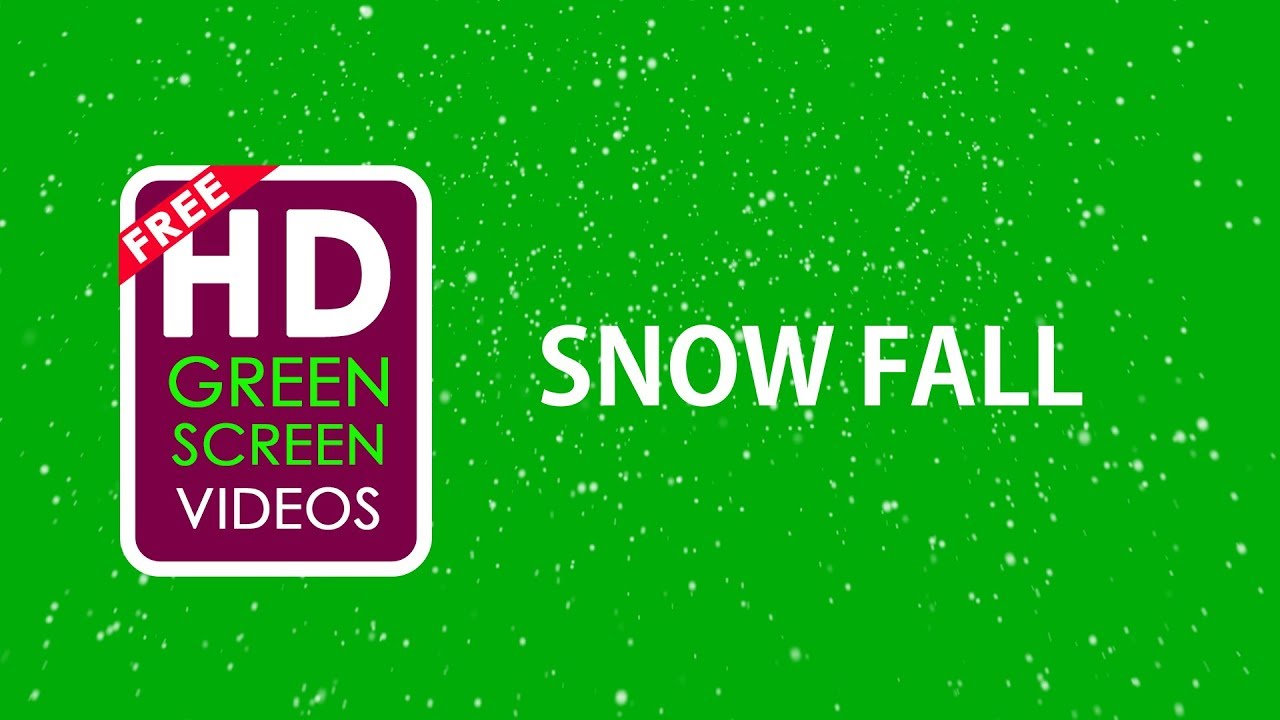snow fall green screen video - YouTube