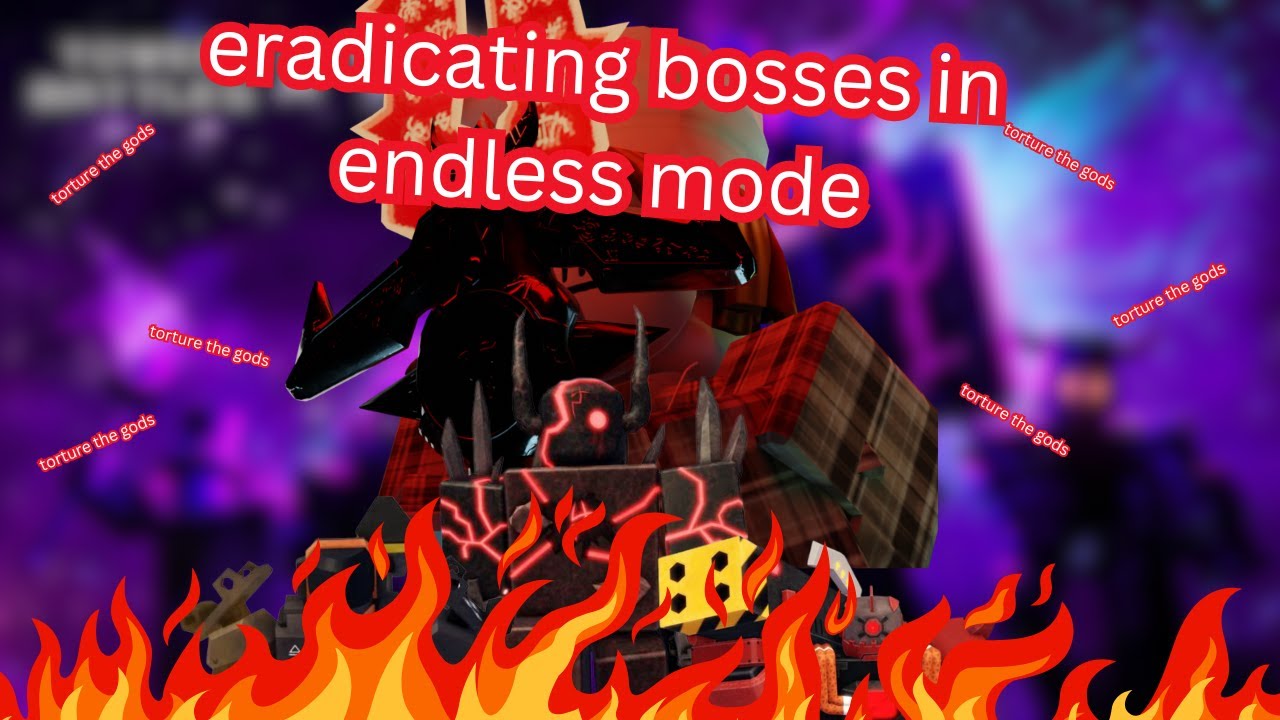 eradicating bosses in endless mode | ROBLOX - TDX (Tower Defense X ...