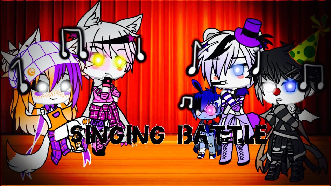 Ft. Foxy and Lolbit VS. Ft. Freddy, Bon Bon and Ennard / Singing Battle ...