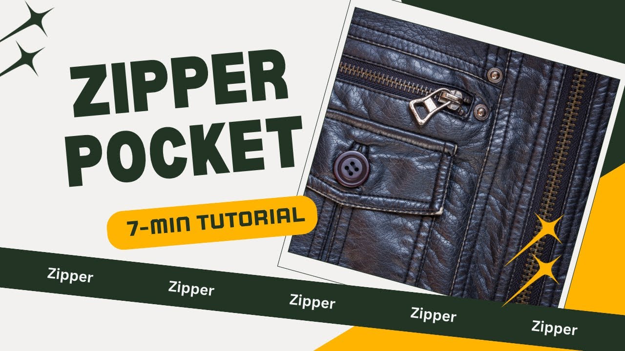 Quick Tutorial: Welt Zipper Pocket - YouTube