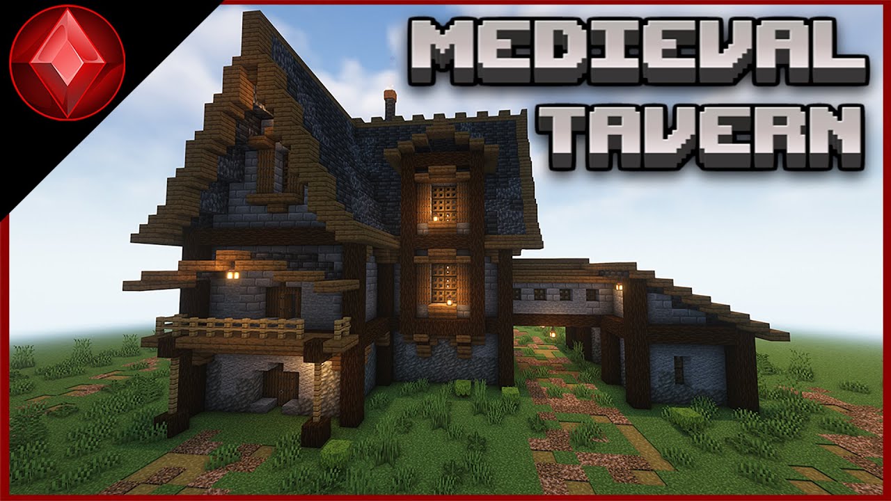 Medieval Minecraft Inn/Tavern Building Timelapse - YouTube