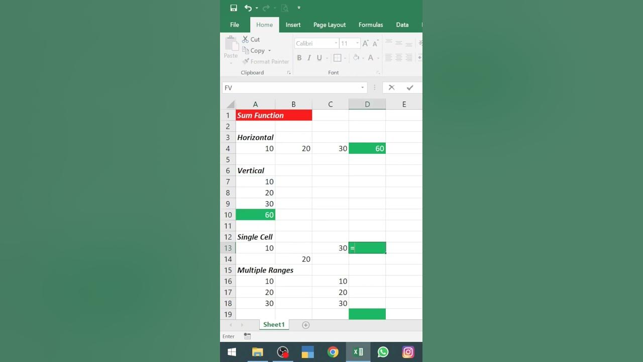 Sum Function In Excel excel exceltips exceltricks story YouTube sum-function-in-excel-excel-exceltips-exceltricks-story-youtube