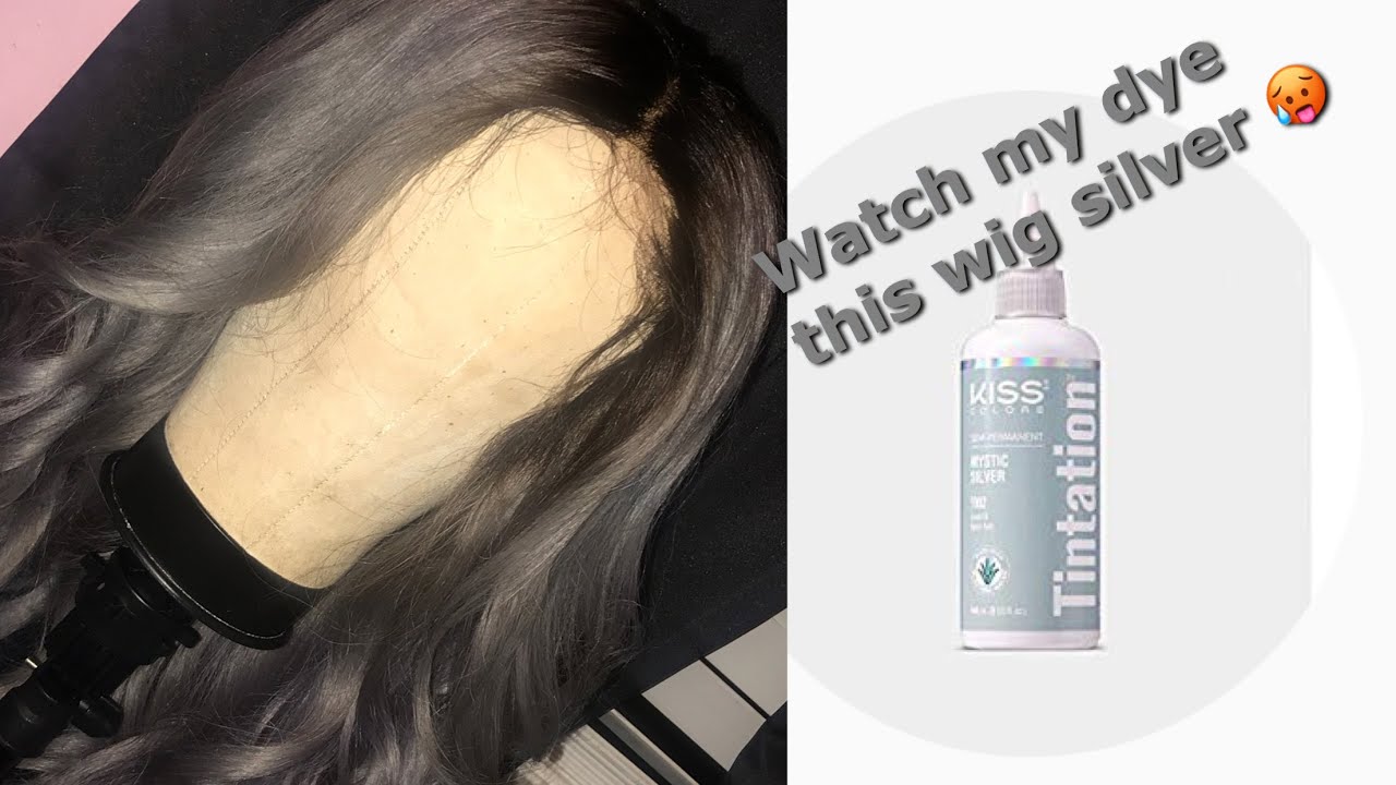 WATCH ME DYE MY WIG SILVER ! ♡ - YouTube