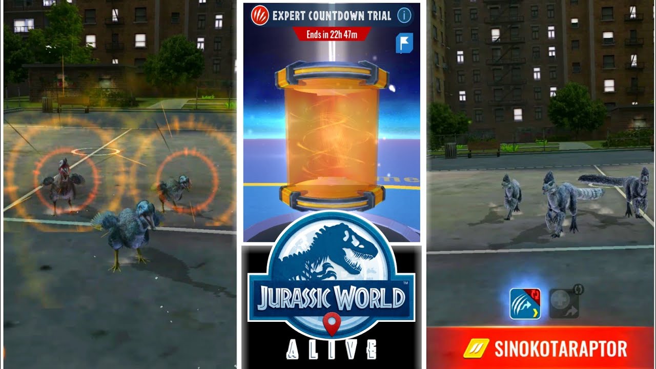 EXPERT COUNTDOWN TRIAL !! Triple FLOCK TEAM VS My SINGLE SKOONASAURUS ...