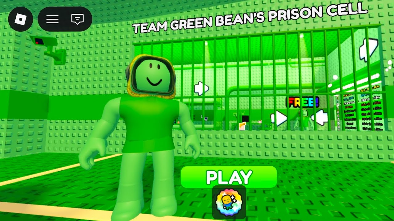 TEAM GREEN BEAN'S PRISON RUN! (Obby) Roblox Gameplay Walkthrough - YouTube