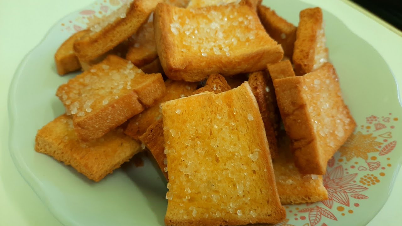 Resepi Roti kering Bergula || Cara mudah membuat roti kering bergula ...