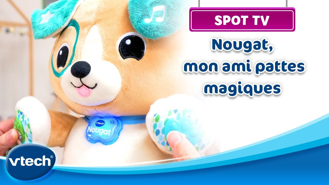 Nougat, mon ami pattes magiques - Peluche toute douce et magique à ...