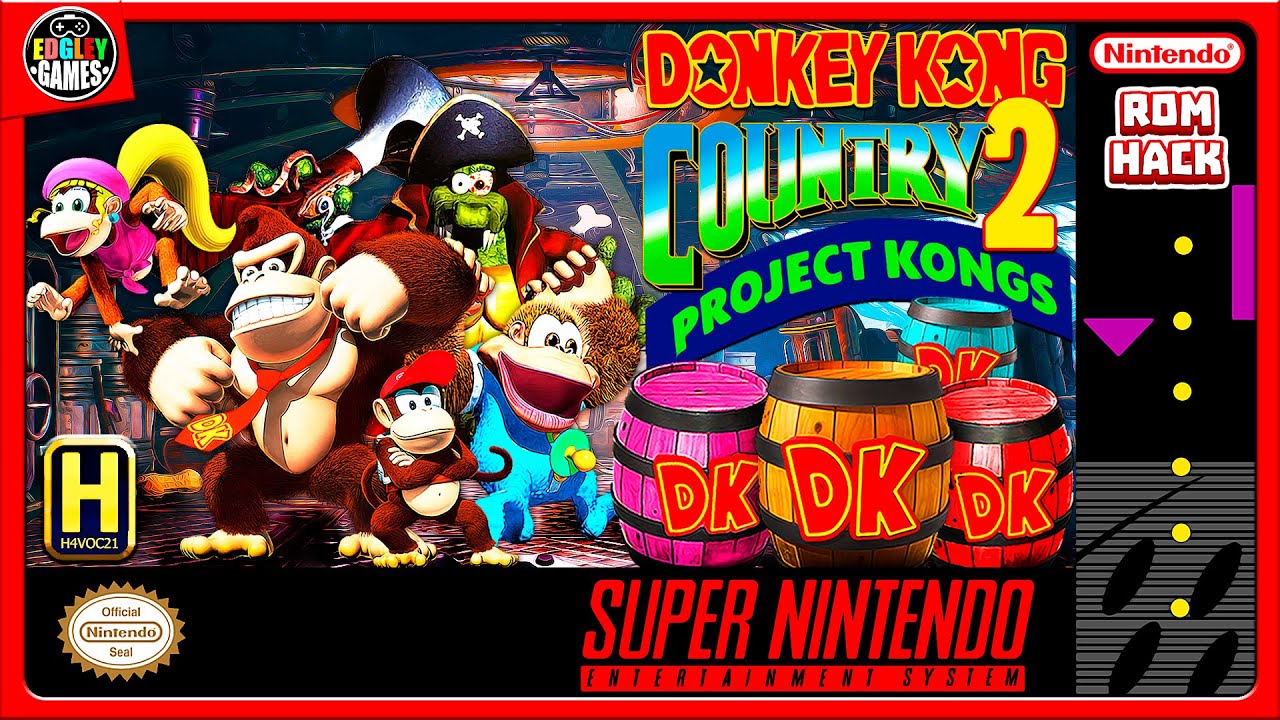 Donkey Kong Country 2: Project 4 Kong's (SNES) - Incredible hack is ...