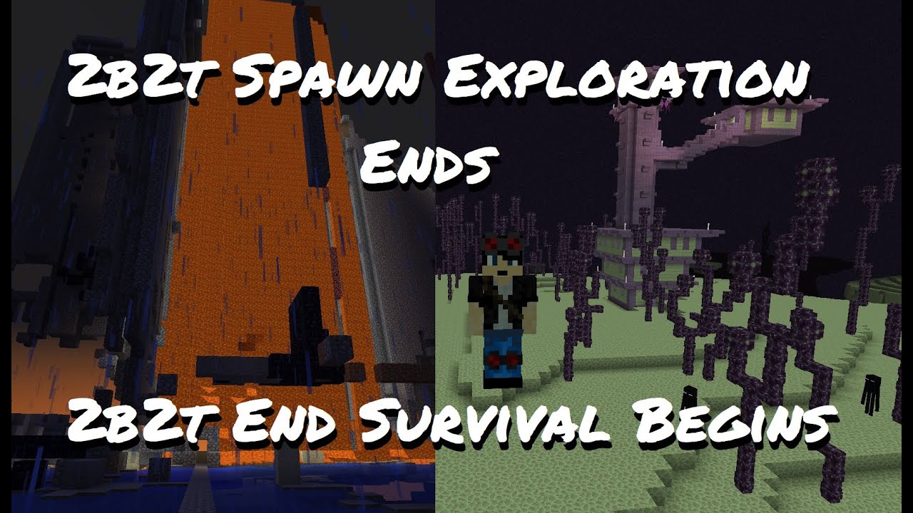 2b2t Spawn Exploration Ends... But End Survival Begins - YouTube