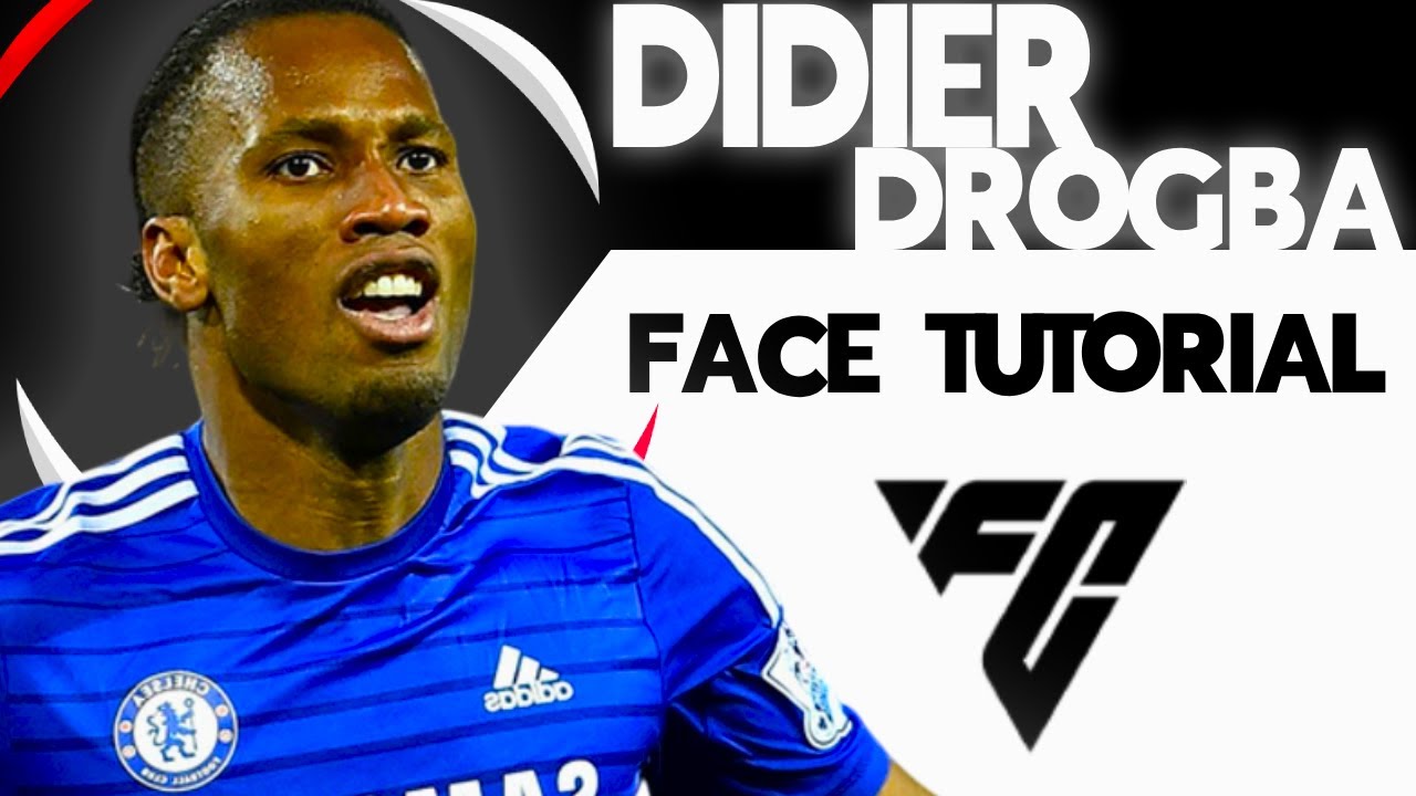 EAFC 25 How To Create DIDIER DROGBA (Face) Advanced Sculpt Tutorial ...