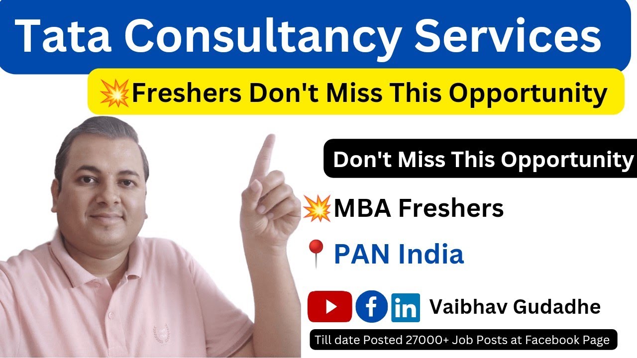 freshers Jobs Vacancies Tata Consultancy Services is Hiring Freshers ...