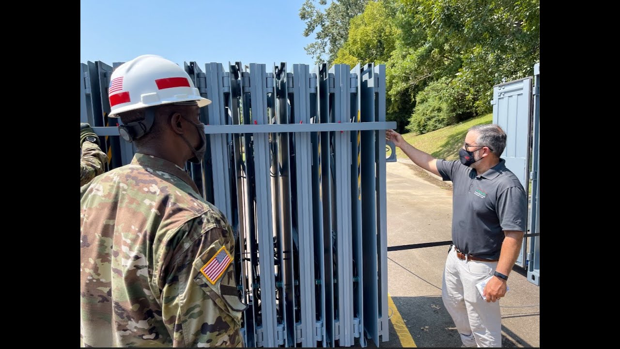 ERDC Tests Rapidly Deployable Protection Systems - YouTube