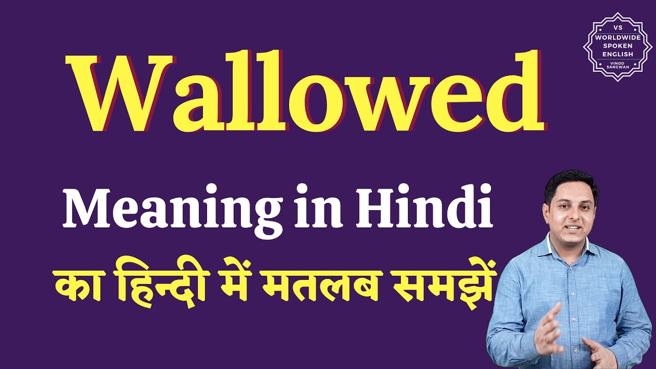 Wallowed meaning in Hindi | Wallowed ka matlab kya hota hai | English ...