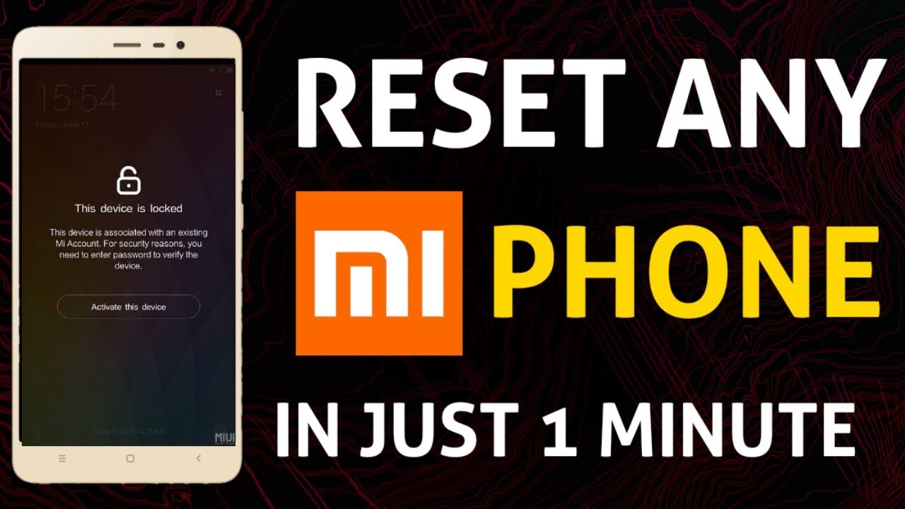 How To Reset MI Account Password | Reset Any MI Phone Account Password ...