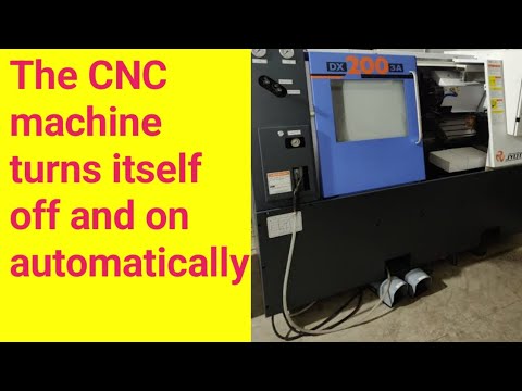 The CNC machine turns itself off and on automatically (No alarm ...