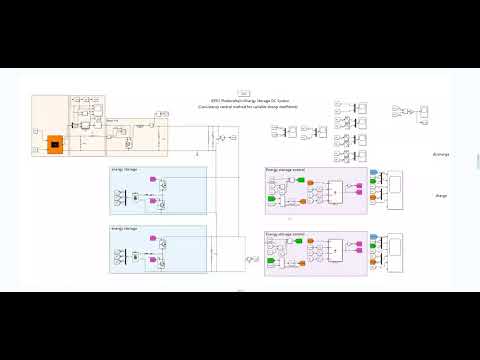 DC microgrid energy storage system SoC balancing 15kW, 400V/simulink