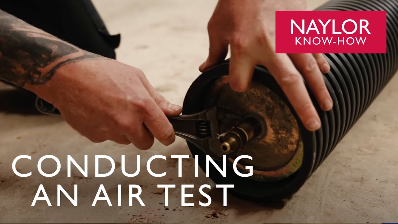 Conducting An Air Test With Naylor Drainage - YouTube