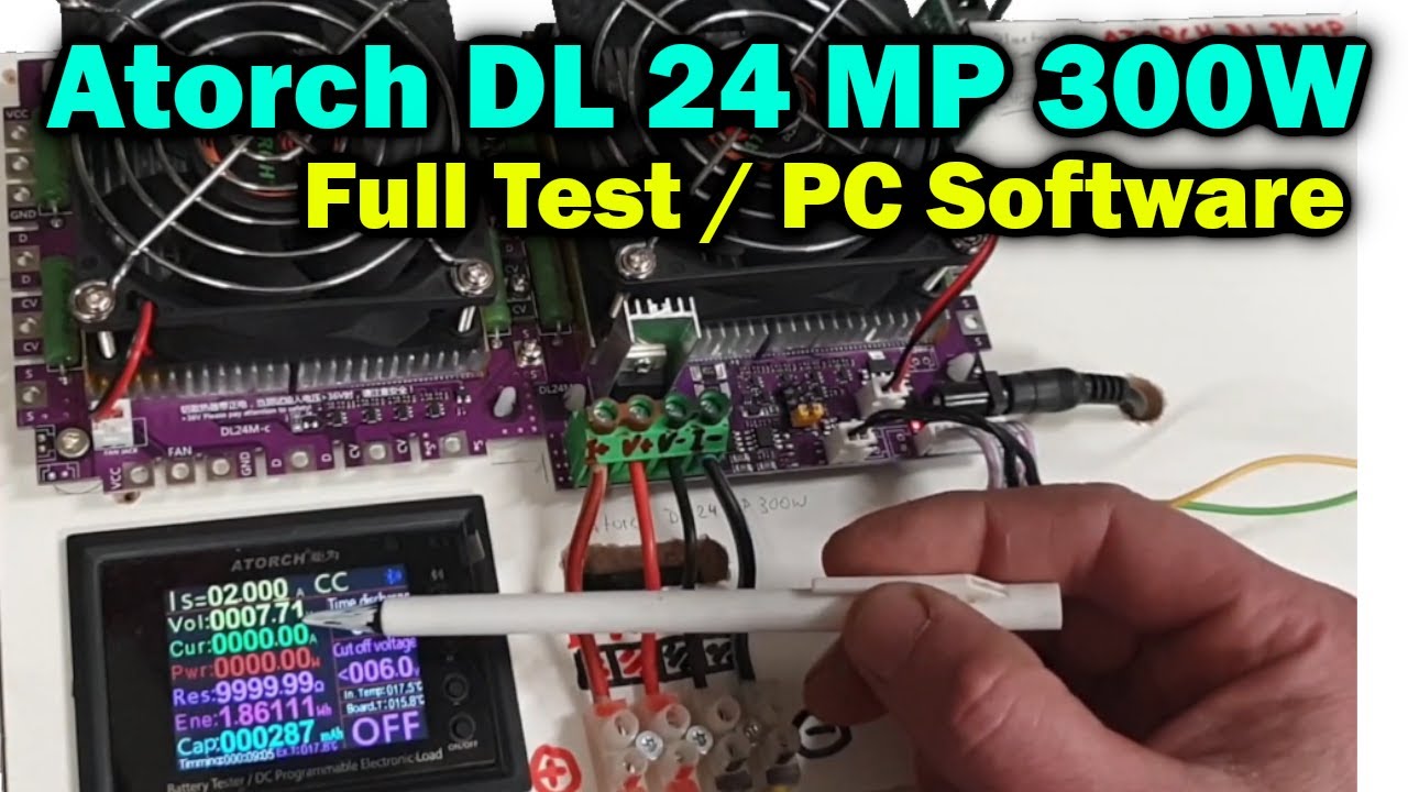 Electrical load Atorch DL 24 MP 300W | Battery Capacity Measurement ...