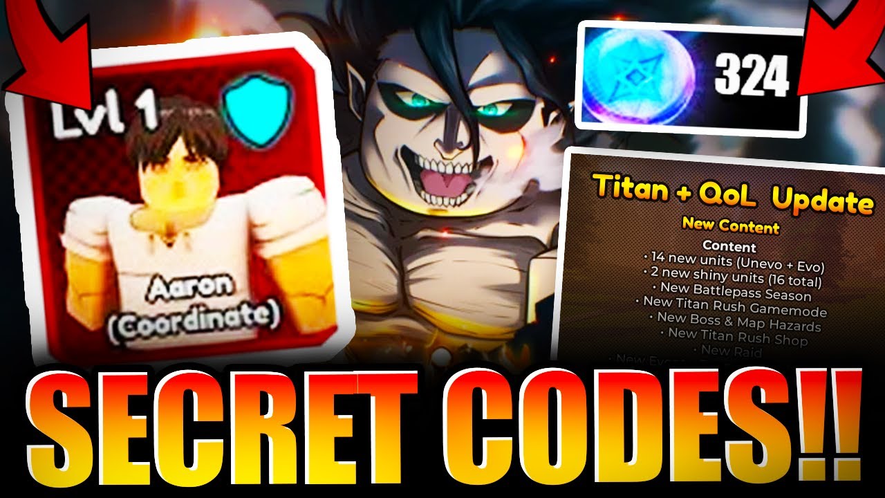 Anime Last Stand TITAN UPDATE CODES AARON (EREN) SHOWCASE! ROBLOX ANIME ...