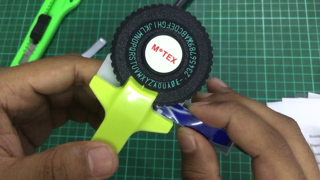 MOTEX LABEL MAKER TUTORIAL VIRALLER - YouTube