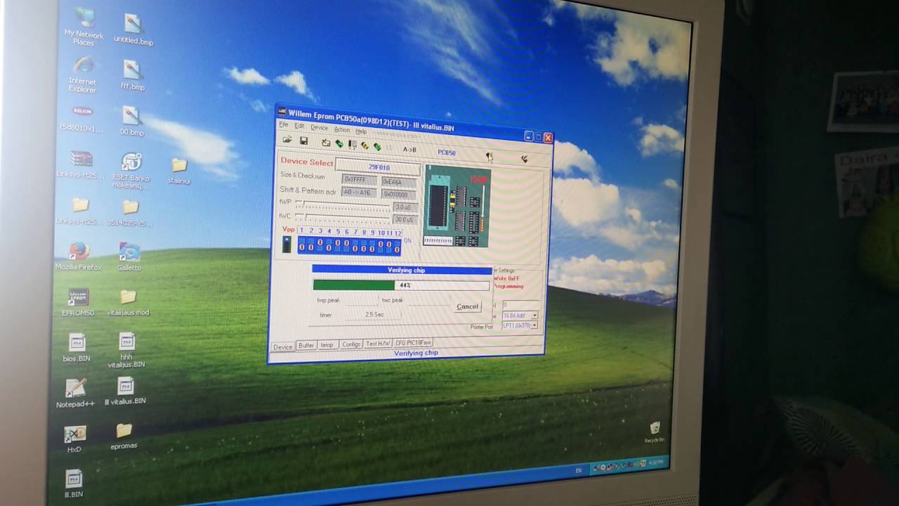 msa 15 with ori 27c's and 29f010 (file ori copy/paste) - YouTube