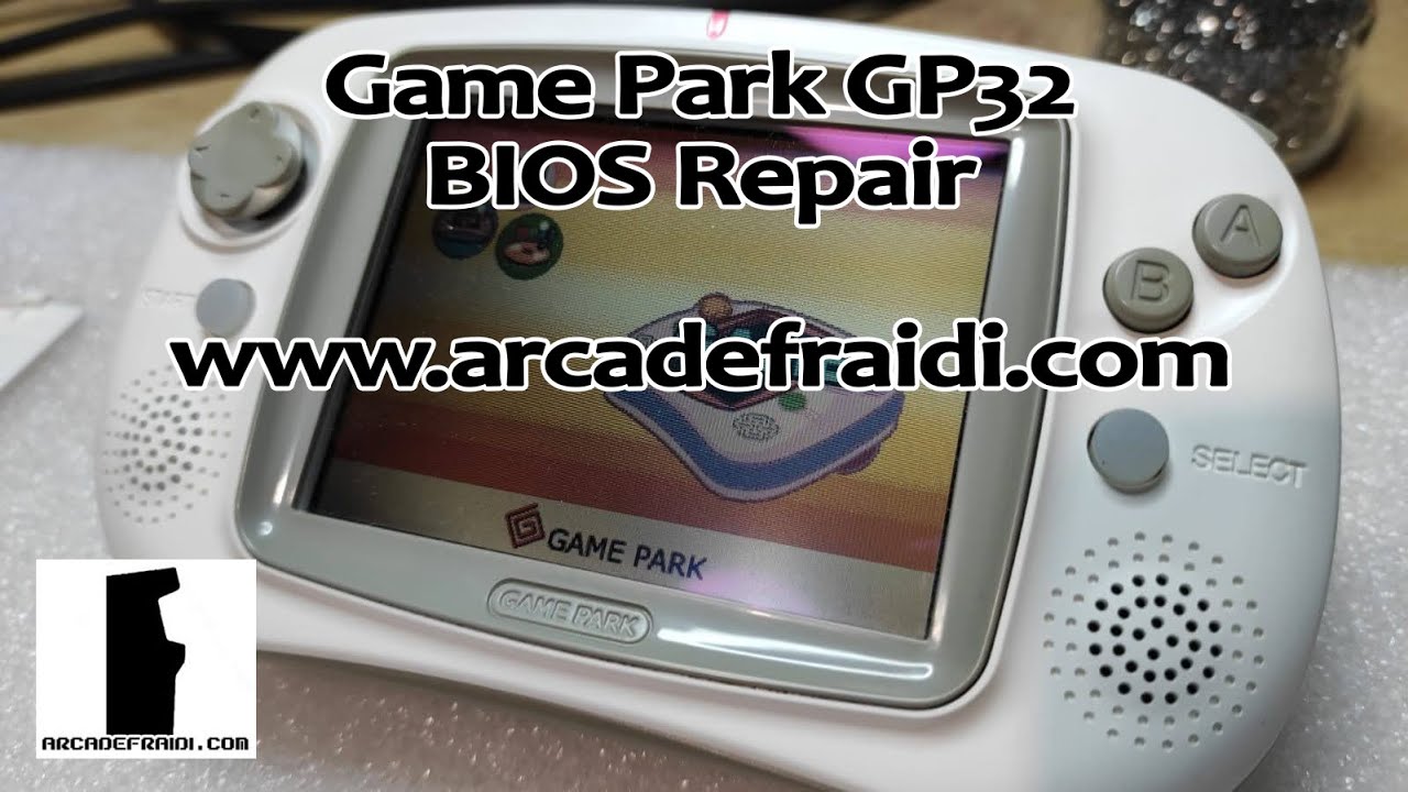 ArcadeFraidi - Game Park GP32 BIOS Fix Repair - YouTube