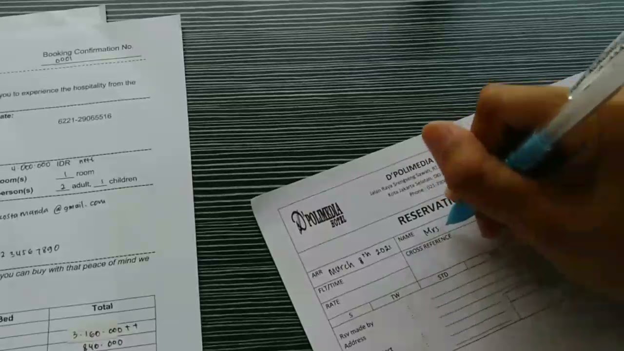 Reservation Slip - YouTube
