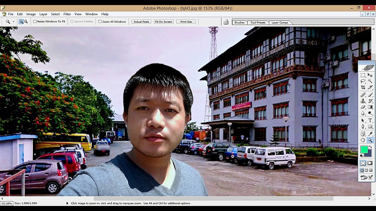 A Simple Way To Make Your Face Fair In Photoshop - YouTube