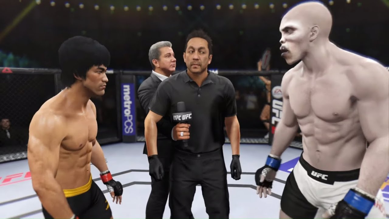 Bruce Lee vs. Scary Ghost (EA Sports UFC 2) - Epic Battle 💯 🐲 - Dragon ...