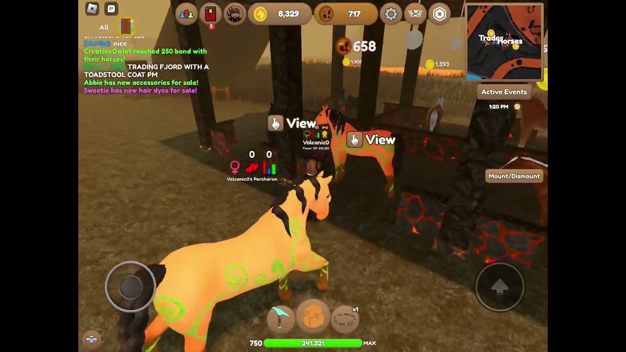 Getting the Pumpkin Patch Percheron Wild Horse Islands Roblox - YouTube