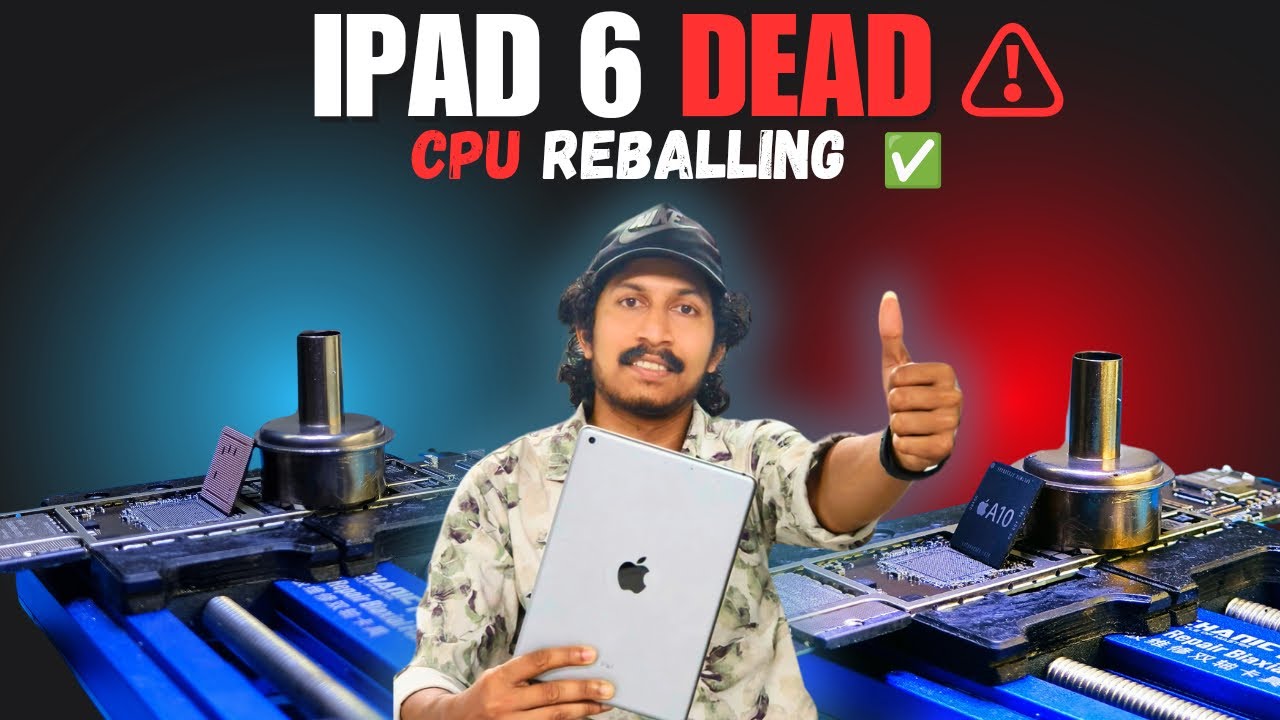 #youtube .🍎😎IPad 6th gen Dead .A10 CPU Reball.Data Recovery ...