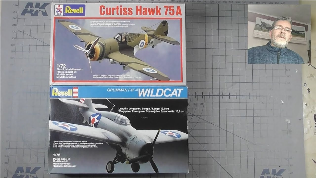 F4F-4 WildCat , Curtiss Hawk H75A 1:72 Revell - Retro Unboxing - YouTube