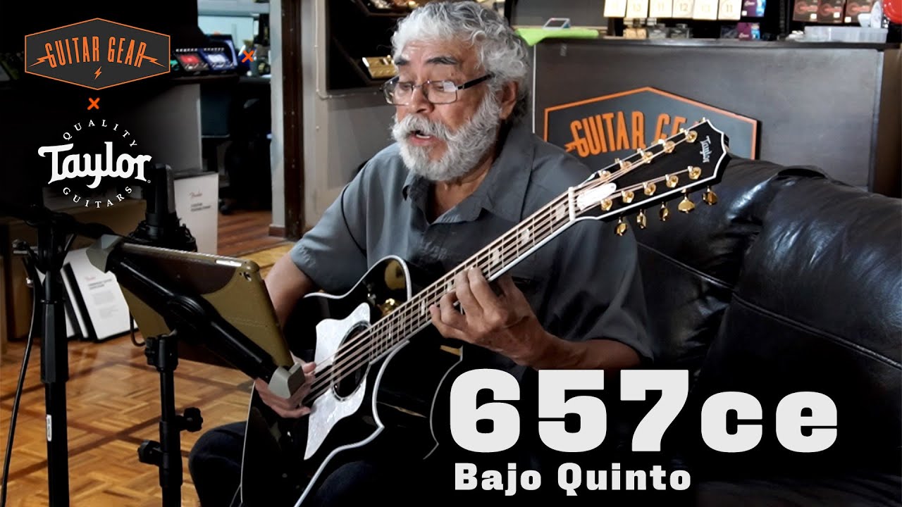 Taylor Guitars 657CE Bajo Quinto - YouTube