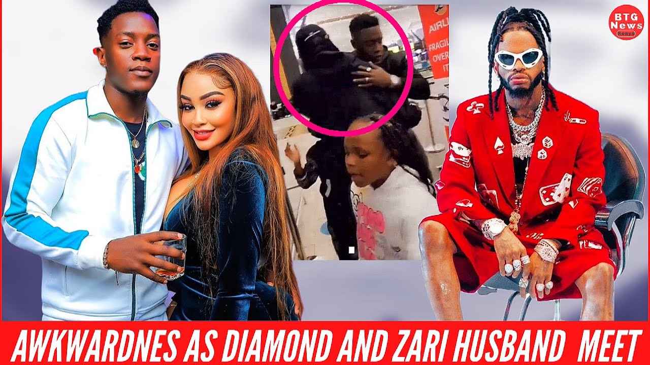 MOMENT OF AWKWARDNESS AS DIAMOND PLATNUMZ AND ZARI'S HUSBAND FINALLY ...